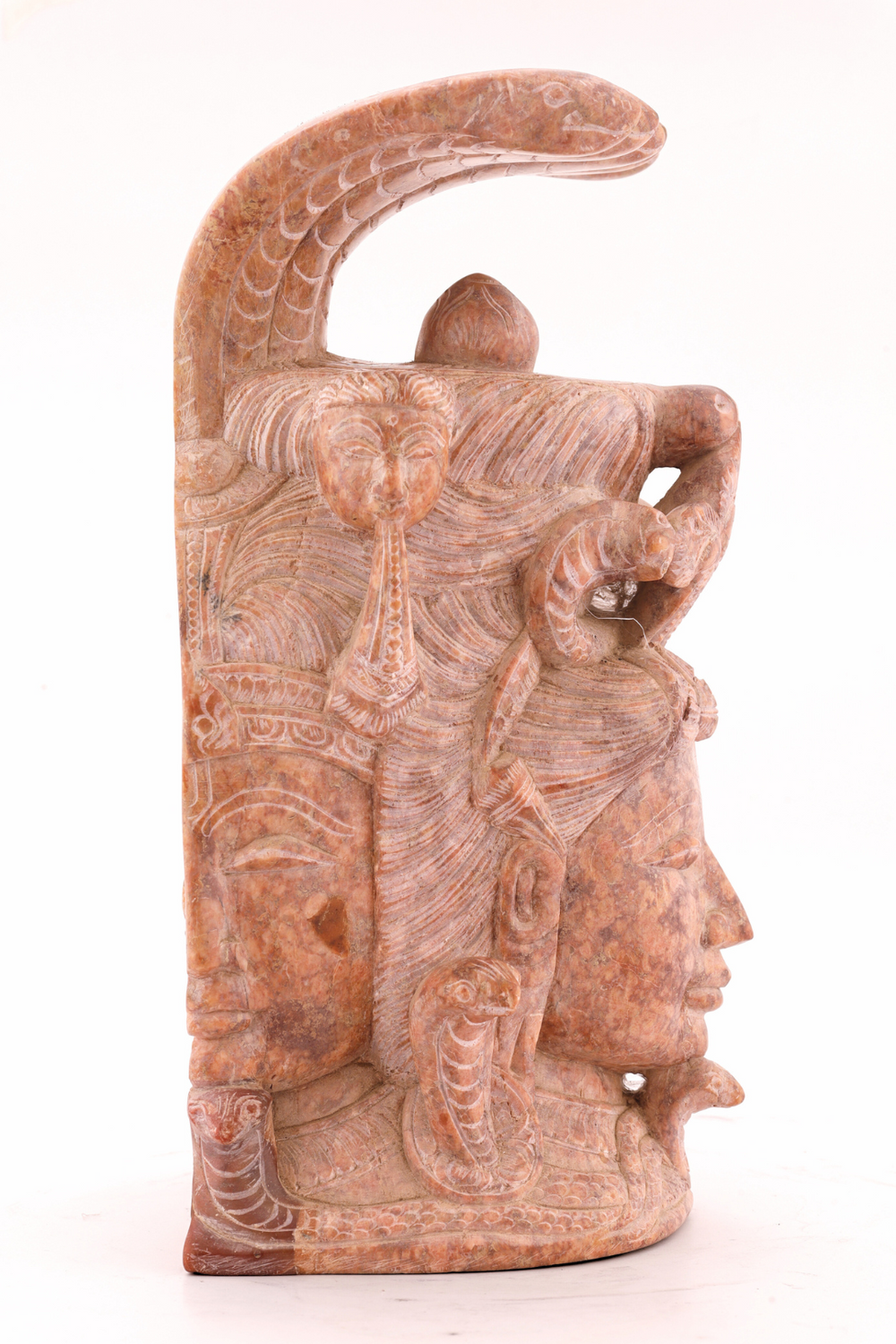 Red Stone 'Trimurti' Sculpture – Brahm Collection